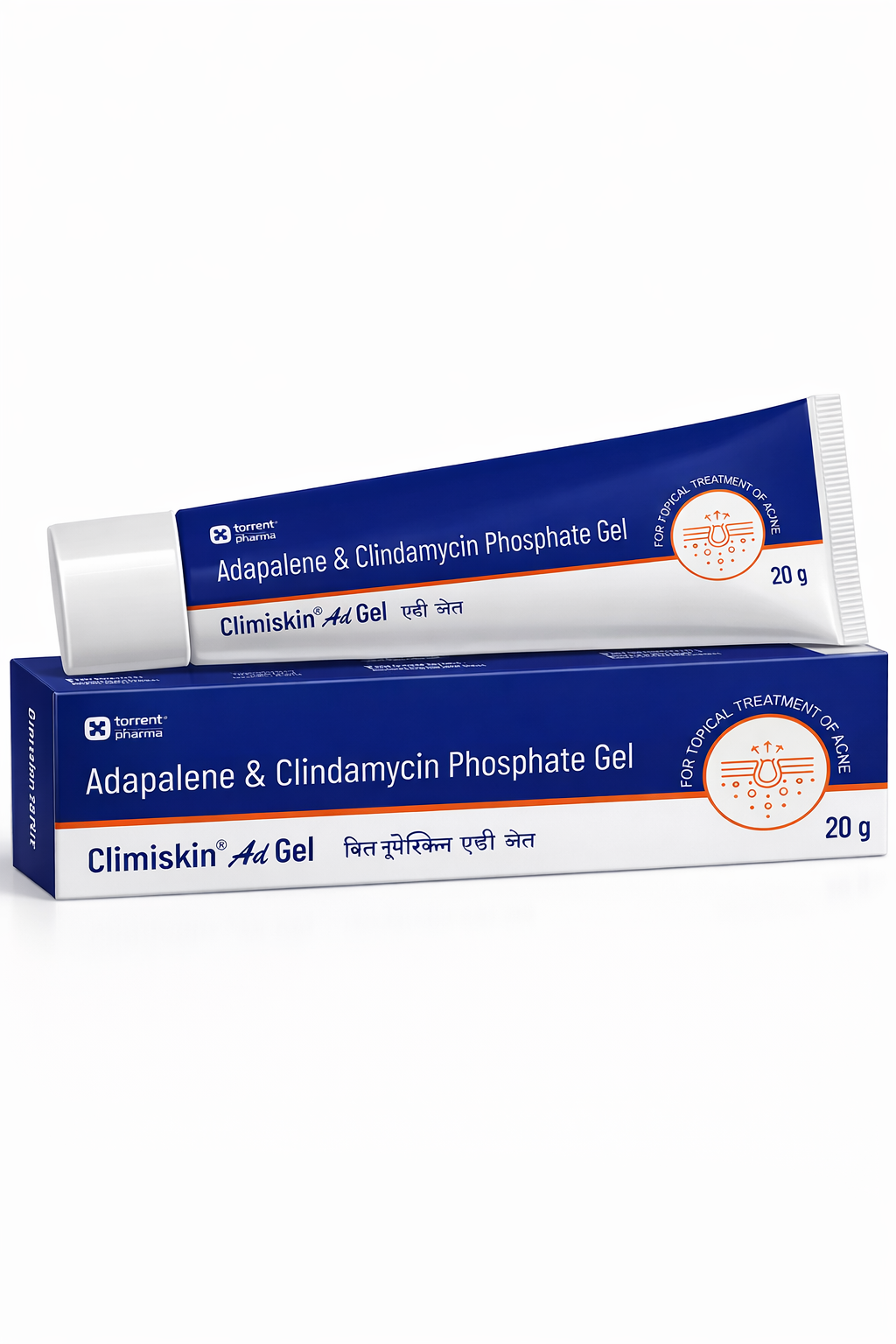 Clinmiskin AD Gel – Adapalene 0.1% & Clindamycin Phosphate Gel for Acne ...